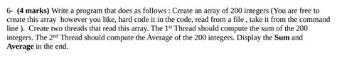 solved 6 4 marks write a program that does as follows