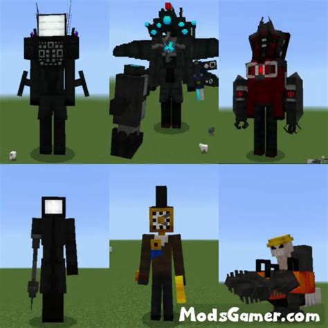 Skibidi Toilet Multiverse Mod[updated Clockman Drillman Etc] Mods For Minecraft