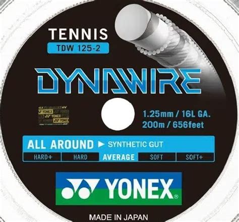 YONEX Dynawire 16L 1 25 Tennis String Reel 200m 656feet Black Deportes Globalim
