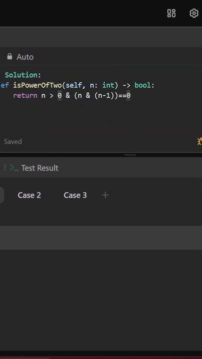 Leetcode 231 Power Of Two Shorts Coding Ytshorts Youtube