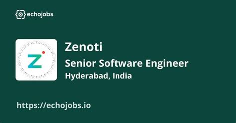 Zenoti Is Hiring Senior Software Engineer Net Hyderabad India