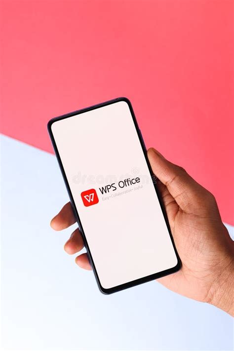 Assam India April 10 2021 Wps Office Logo On Phone Screen Stock