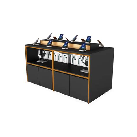 Retail Cell Phone Store Display Table High Quality Wooden Display