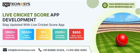 Live Cricket Score App Development Company In The Usa