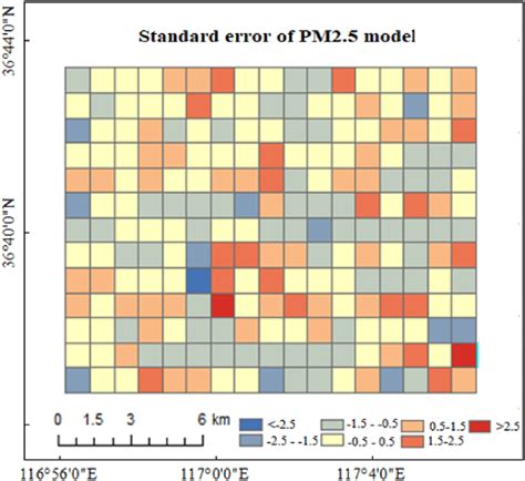 Standard Deviation Based On The Gwr Model The Darker The Color The