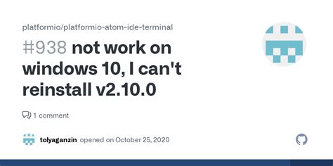 Not Work On Windows 10 I Cant Reinstall V2100 · Issue 938