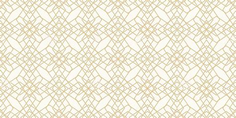 Vector Abstract Geometric Seamless Pattern Gold Lines Texture Floral Ornament Stock Vector