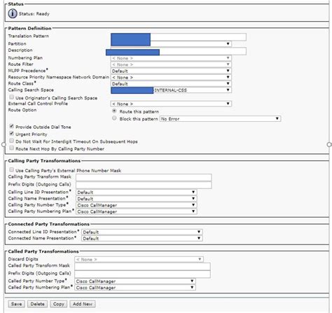 Solved Translation Pattern Question Cisco Community