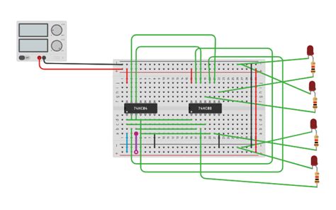 Circuit Design 2 To 4 Decoder Tinkercad