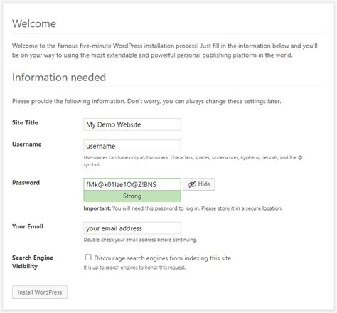 how to install wordpress manually in cpanel