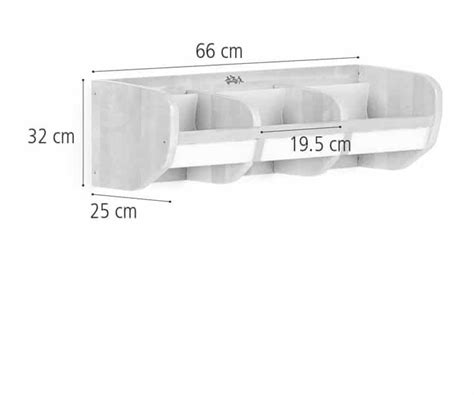 Standard Wall Cubbies With 3 Hooks 66cm Jaggo