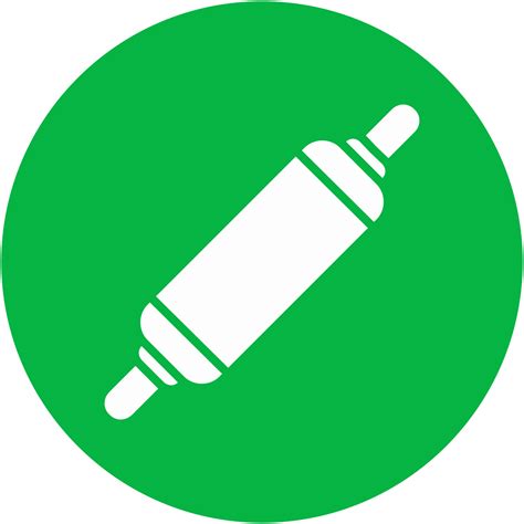 Rolling Pin Vector Icon 16203759 Vector Art At Vecteezy