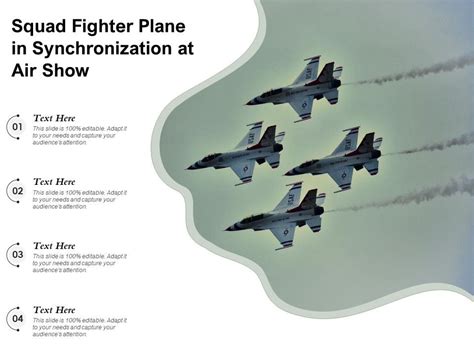 Squad Fighter Plane In Synchronization At Air Show Ppt Powerpoint Presentat