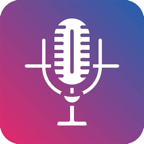 Premium Vector Microphone Icon Style
