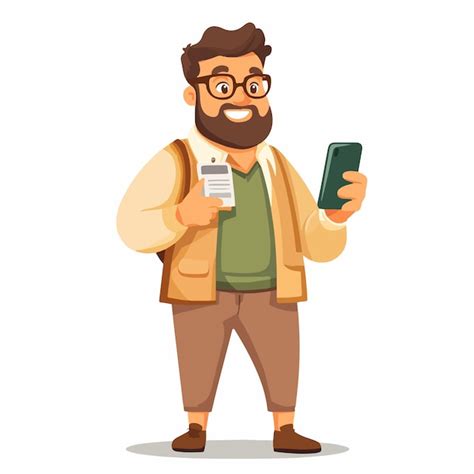 Data Baba Vector Cartoon Illustration For Visualization And