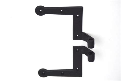 L Style Shutter Hinges Ny Style 2 1 4 Inch Offset Cast Iron Bla Wild West Hardware