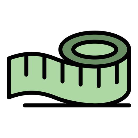 Measurement Tape Icon Color Outline Vector 19192273 Vector Art At Vecteezy