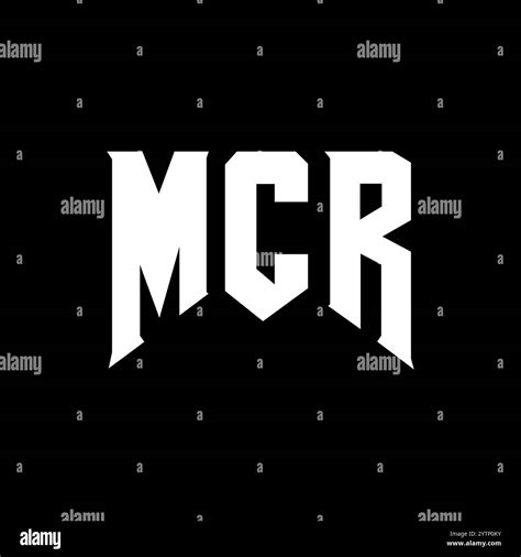 Mcr Letter Logo Design For Technology Company Mcr Logo Design Black And White Color Combination