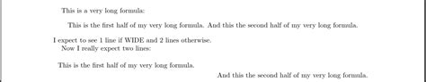 Etoolbox Cannot Conditionally Split A Formula Into Two Lines Tex