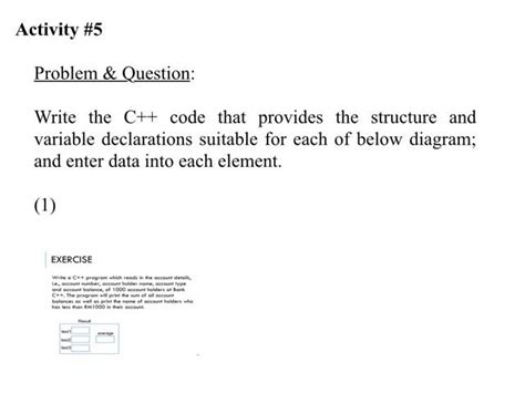 Activity Problem Question Write The C Code Chegg Com
