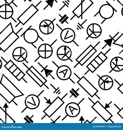 Radio Component Radio Electronic Circuit Symbolic Designation Isolated On White Background