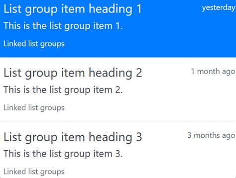 Bootstrap List Group Tutorial With Code Examples