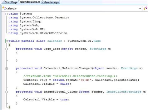 Technology Comes With Idea How To Work With Calendar Without Using Asp