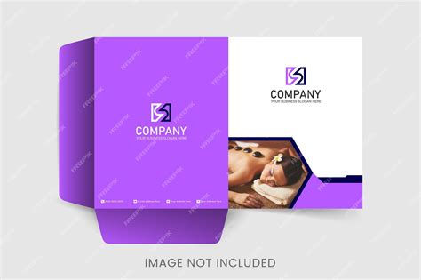 Premium Vector Spa Massage Folder Design Presentation Folder