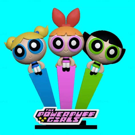 Powerpuff Girls 3d Print Model Stl File