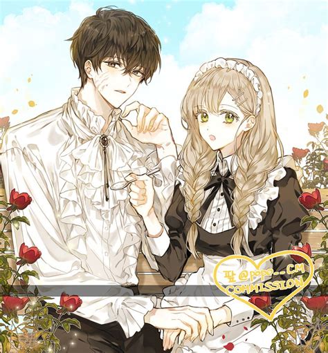 Twitter 캐릭터 일러스트 아니메 커플 애니메이션 커플 그리기