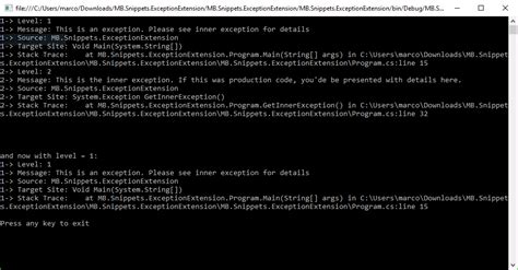 A Quick And Dirty Extension Method To Get The Full Exception Details Including Inner Exceptions