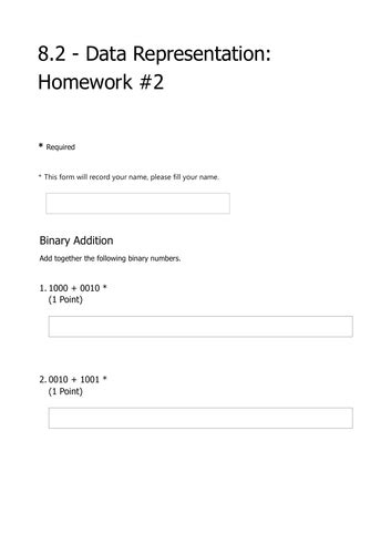 Ks3 Computing Data Representation Unit Teaching Resources