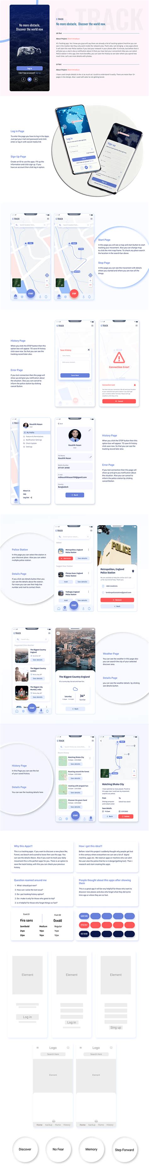 Tracking Apps UI UX Design On Behance