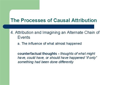 Chapter 9 Causal Attribution Social Psychology By Tom