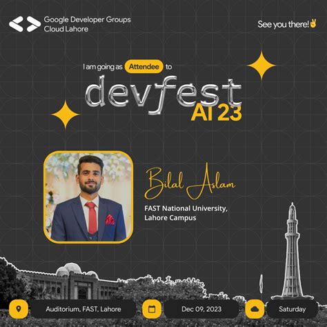 Bilal Aslam 🇵🇸 On Linkedin Devfest2023 Devfest Devfest23