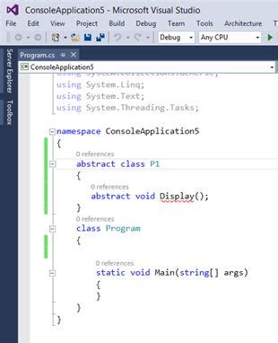 Abstract Class In C