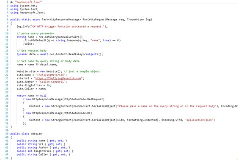 How To Return Json From An Azure Function By Callon Campbell Medium
