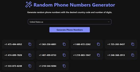 Quick Random Phone Number Generator | Generate Phone Numbers for Free