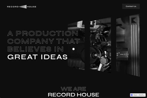 Record House Webflow
