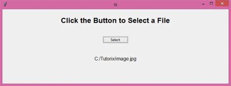 How To Select A Directory And Store The Location Using Tkinter In Python