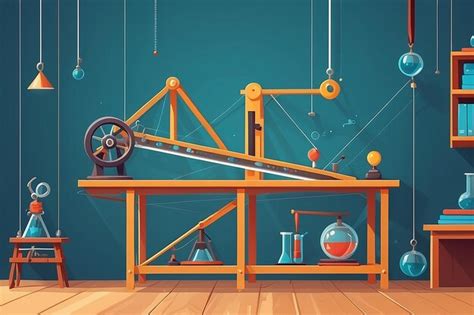 Premium Photo Physics Lab With Inclined Planes Vector Classic Apparatus