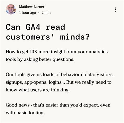How To Get 10x More Insight From Analytics Tools Matt Lerner Posted