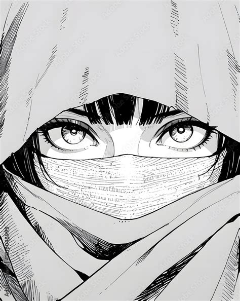 An Anime Style Drawing Of A Character With Large Expressive Eyes The