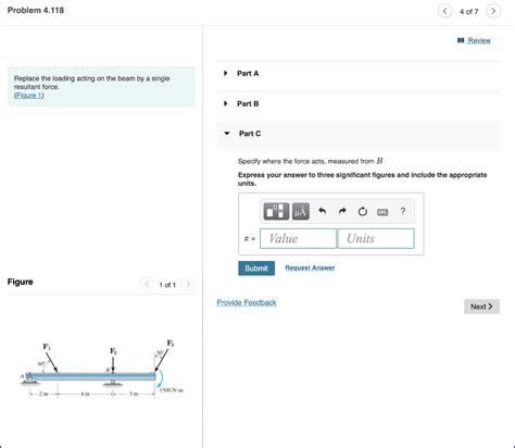 Solved Replace The Loading Acting On The Beam By A Single