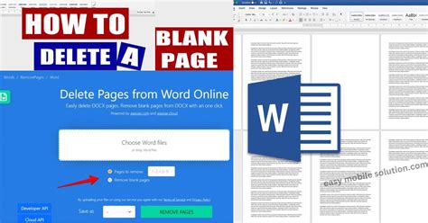 How To Remove Delete Blank Page In Word Online 2023 [latest] Easymobilesolution