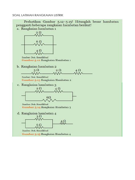 Soal Latihan Rangkaian Listrik Pdf