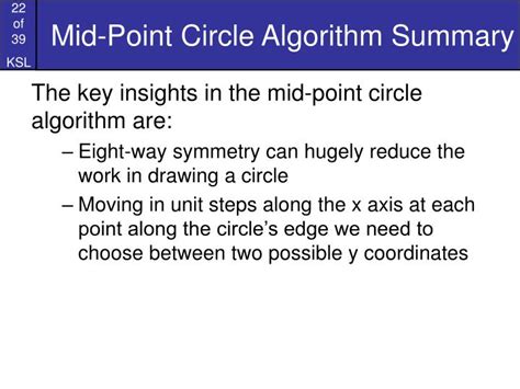 PPT Bresenham Circle Drawing Algorithm PowerPoint Presentation ID