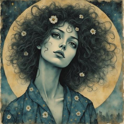 Dreamy Goddess In Celestial Splendor With Curly Co Ai Art