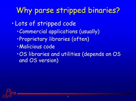 ppt analysis of stripped binary code powerpoint presentation free