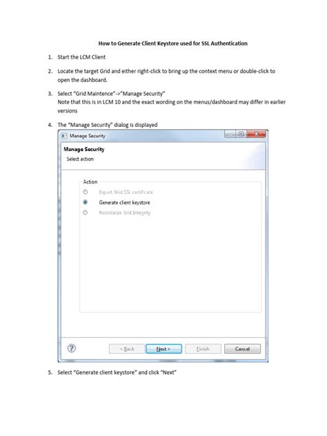 How To Generate Client Keystore Used For Ssl Authentication